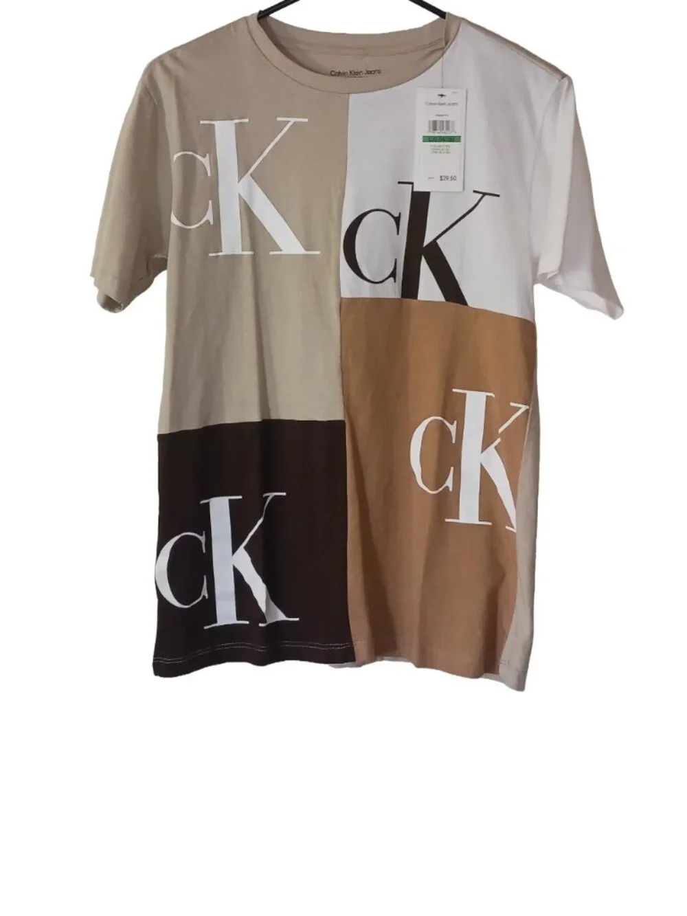 Calvin Klein | Shirts & Tops | Calvin Klein Jeans Colorblock Logo ...